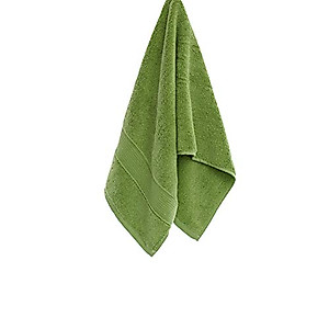 JININQ 700GSM 2Piece Hand Towels -100% Cotton(14 x 30 Inches) for Bathroom,Kitchen,Beauty,Spa,Gym,Household face Towel,Highly Absorbent Towels (Green)