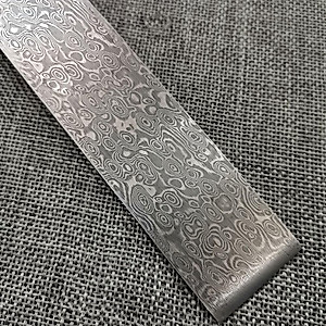 Handmade Damascus Steel Billet Knife/Blank Blade Making Bar Clouds 150x25x3mm