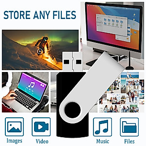Bundle 4GB 10 Pack + 2GB 10 Pack Flash Drives, 20 Units in Total Gig Stick Jump Drives Bundle