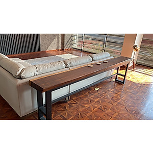 Live Edge Bench Table (95, Brown)