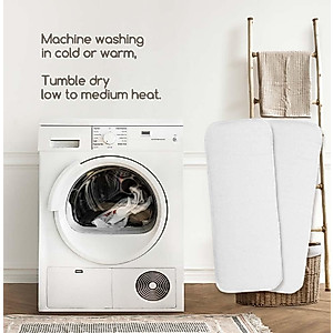 Kawaii Baby Premium Label Cloth Diaper Insert, 5-Layer, Washable, Reusable Booster, use with One Size Cloth Diaper - Pack of 10 Inserts