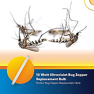 10W BL T8 F10W Bug Zapper Replacement Bulbs for Aspectek Insect Killer 20W Bug Zapper by Technical Precision - T8 Ultraviolet Bug Zapper Bulb for Aspectek 20W Mosquito Killer - 2 Pack