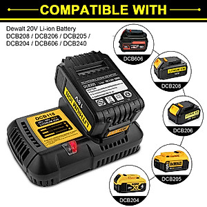DCB118 for Dewalt Battery Charger Fast Charger for Dewalt Flexvolt 20V/60V Max Battery (Charger Only)