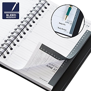 2022 Daily Appointment Book & Planner by AT-A-GLANCE, 6-1/2" x 8-3/4", Medium, The Action Planner, Black (70EP0305)