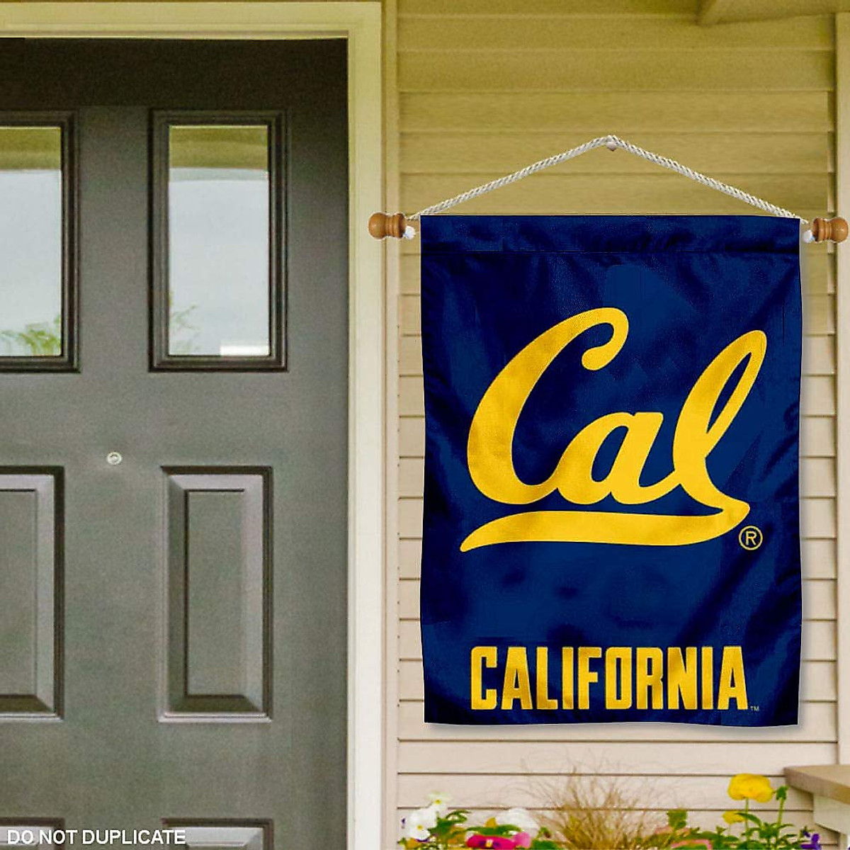 Cal Berkeley Golden Bears Cal Logo Banner with Hanging Pole