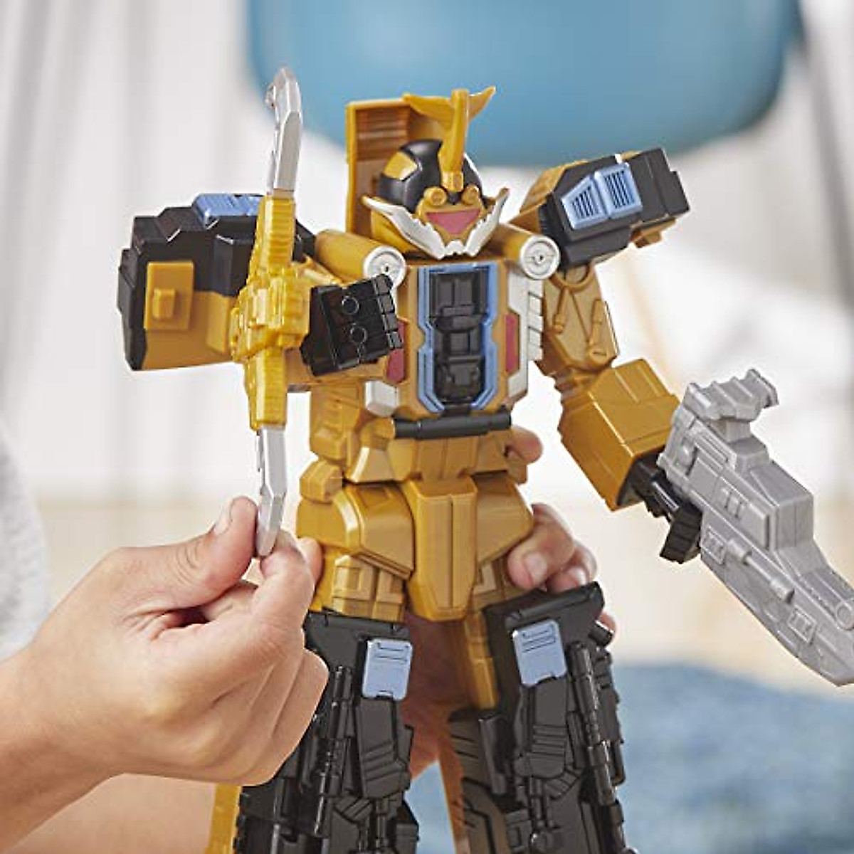 Power Rangers Beast Morphers Beast Wrecker Zord 10-Inch Action Figure Toy Inspired by Gold Ranger’s Zord in TV Show