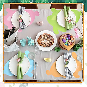 Remerry Leather Halloween Bat Placemats Set of 6 Happy Halloween Black Gothic Place Mats Waterproof Leather Washable Halloween Table Mat for Halloween Party Decorations Kitchen Dining Table