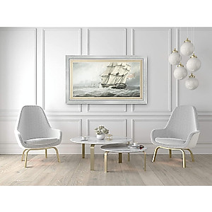 Frame My TV Deco TV Frames - Gloss White Smart Frame Compatible ONLY with Samsung The Frame TV (32", Fits 2021-2024 Frame TV)