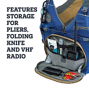 Astral, Sturgeon Life Jacket PFD for Kayak Fishing, Recreation and Touring, Storm Navy, S/M