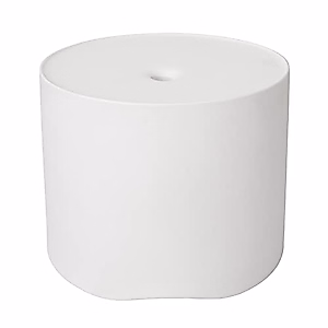 Floating Luxuries Kai Side Table, in-Pool, Up to 15 Inches of Water, Holds Umbrella 1.5 Inches Diameter, White
