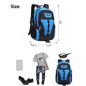 Casual Daypack Book Bags Waterproof School Bag Travel Knapsack Bags for High School Teens Elementary Backpack