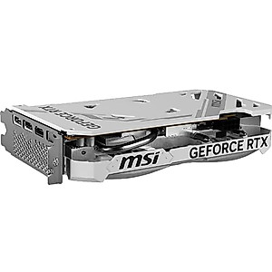 MSI Gaming GeForce RTX 4060 8GB GDRR6 Extreme Clock: 2505 MHz 128-Bit HDMI/DP Nvlink TORX Fan 4.0 Ada Lovelace Architecture Graphics Card (RTX 4060 Ventus 2X White 8G OC)