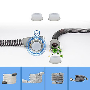 JAKIA CPAP Hose Tube Cleaning Brush Kit_4 Brush Heads Detachable and Replaceable_ 7 ft Steel Spring Brush Strong and Flexible