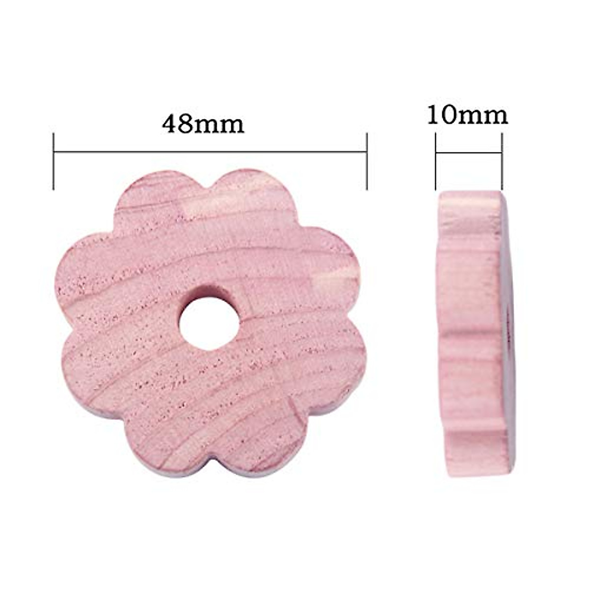 FunSpt 32 Pcs Cedar Blocks Plum Shape with Fragrance Odor 100% Nature Aromatic Red Ceder Planks for Hanger Wardrobes Closets Drawers Freshener Clothes,004