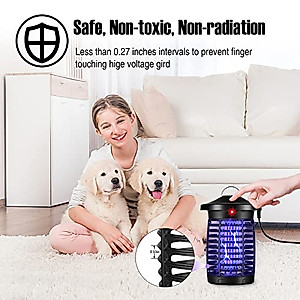 Smart Bug Zapper Indoor Outdoor Flying Insect Trap, Electric Zappers can be APP Remote and Voice Control, Compatible with Alexa and Google Home