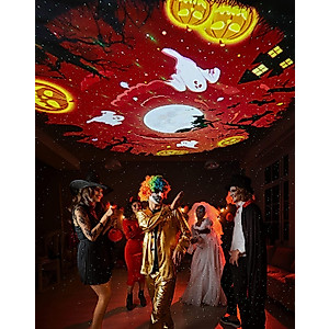 LaView Halloween & Thanksgiving Disc Set Galaxy Projector Suitable for Thanksgiving Gift for Family and Friends,Night Light for Kids Adults Baby Nursery and Bedroom Decoration