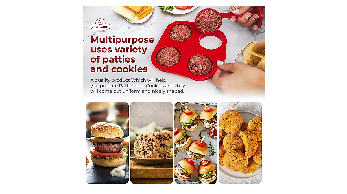 Chef Zarmi's Easy Mini Hamburger & Cookie Shaper Kit