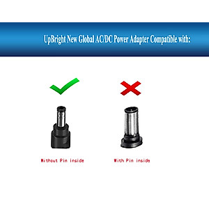 UpBright 24V AC/DC Adapter Compatible with Aviom PS-120 AN-16/i o A-16II R D T A360 AV-P2 Mixer EUA-101W-24 DPS240050UPS-P5-SZ DPD240040-P6 Plustek SmartOffice PS406 Scanner 24VDC Power Supply Charger