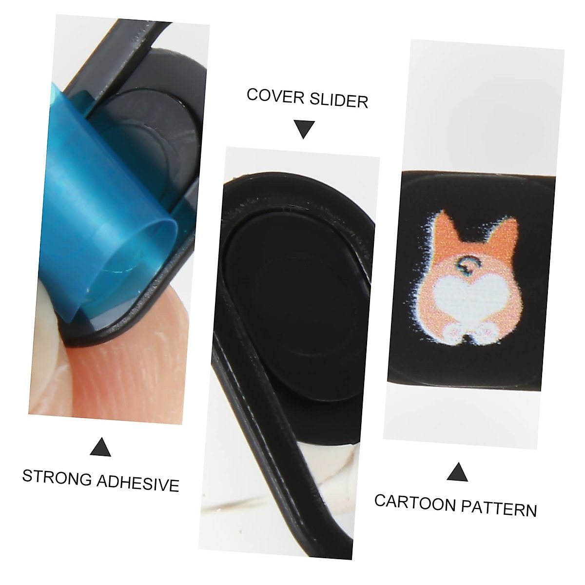 SOLUSTRE 9 Pcs Camera Privacy Cover Laptop Computer Camera Slide Blocker Laptop Camera Blocker Slider Flat Lens Cap