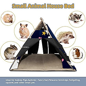 Y-DSIWX Guinea Pig Hideout Cozy Hamster House Cave for Bunny Chinchilla Hedgehog Small Animal Cute Animal Alpaca Love
