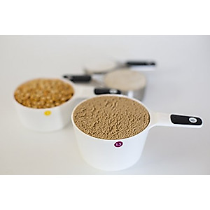 OXO Good Grips 6-Piece Plastic Measuring Cups- White, 5 Count(Pack of 1)