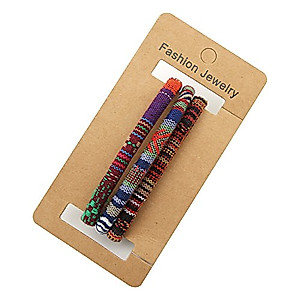 HZMAN Mix 6 Wrap Bracelets Men Women, Hemp Cords Ethnic Tribal Bracelets Wristbands (Mix 6 Wrap)