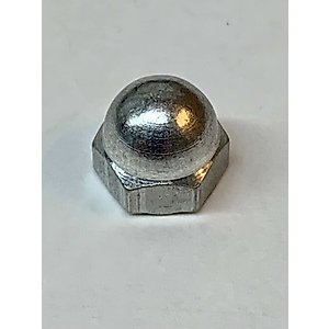 (100) 10-32 Acorn Cap Hex Nuts Aluminum Bolt Thread Cover Smooth Rounded #10/32