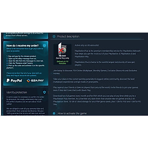 12 Month PlayStation Plus Membership Zone 3 - PS3/ PS4/ PS Vita [Digital Code]