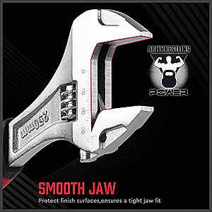 3-Piece Adjustable Wrench Set - 6-Inch 8-Inch 10-Inch - Precision Design, Durable and Corrosion-Resistant, Chrome Vanadium Steel, Anti-Slip Grips