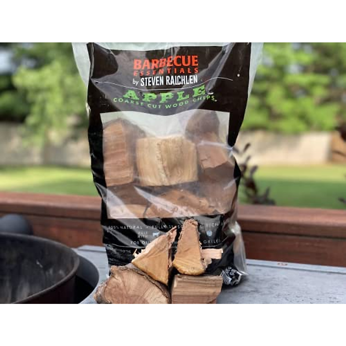 Steven Raichlen's Project Smoke Smoking Chips - (Apple)192 cu. in. - Kiln Dried, All Natural Coarse Wood Smoker Chunks- 1 Pound Bag Barbecue Chips