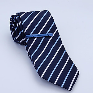 Jstyle 12 Pcs Tie Clips for Men, Classic Tie Bar Clip Set for Regular Ties Necktie Tie Bar Pinch Clips, Wedding Metting Business Tie Pin Clips with Luxury Box Gift