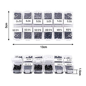 INCREWAY 660pcs Metric M2 M2.5 M3 Laptop Notebook Computer Screw Assortment Kit