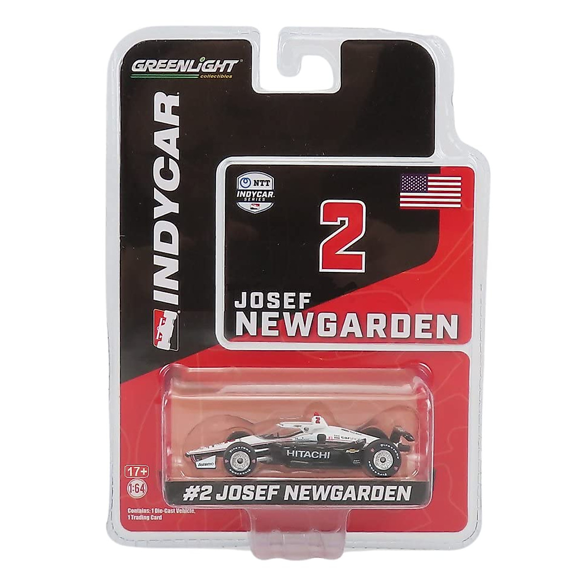 Greenlight 11529 2022 NTT IndyCar Series - #2 Josef Newgarden / Team Penske 1:64 Scale Diecast Indy 500