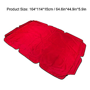 lesiega Swing Canopy Replacement Canopy Top Cover with 4 Reinforcing Straps Waterproof Sun Resistant Oxford Cloth Replacement Canopy Top for Outdoor Garden Patio Porch Yard(Red)