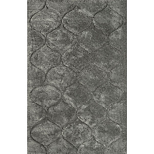 nuLOOM Elsie Contemporary Shag Area Rug, 8x10, Dark Grey