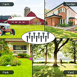 Mole Repellent Solar Powered Snake Repellent Ultrasonic, 8 Pack Gopher Repeller Sonic Mole Deterrent Spikes, Snake Gopher Mole Vole Repellent Outdoor for Lawn Garden & Yard, Groundhog Repellent