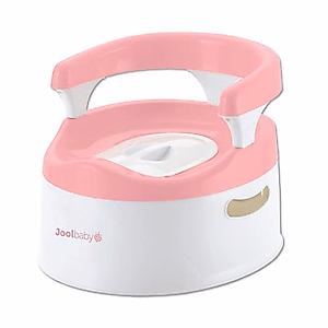 Child Potty Training Chair for Girls (Pink), Handles & Splash Guard - Comfortable Seat for Toddler - Jool Baby