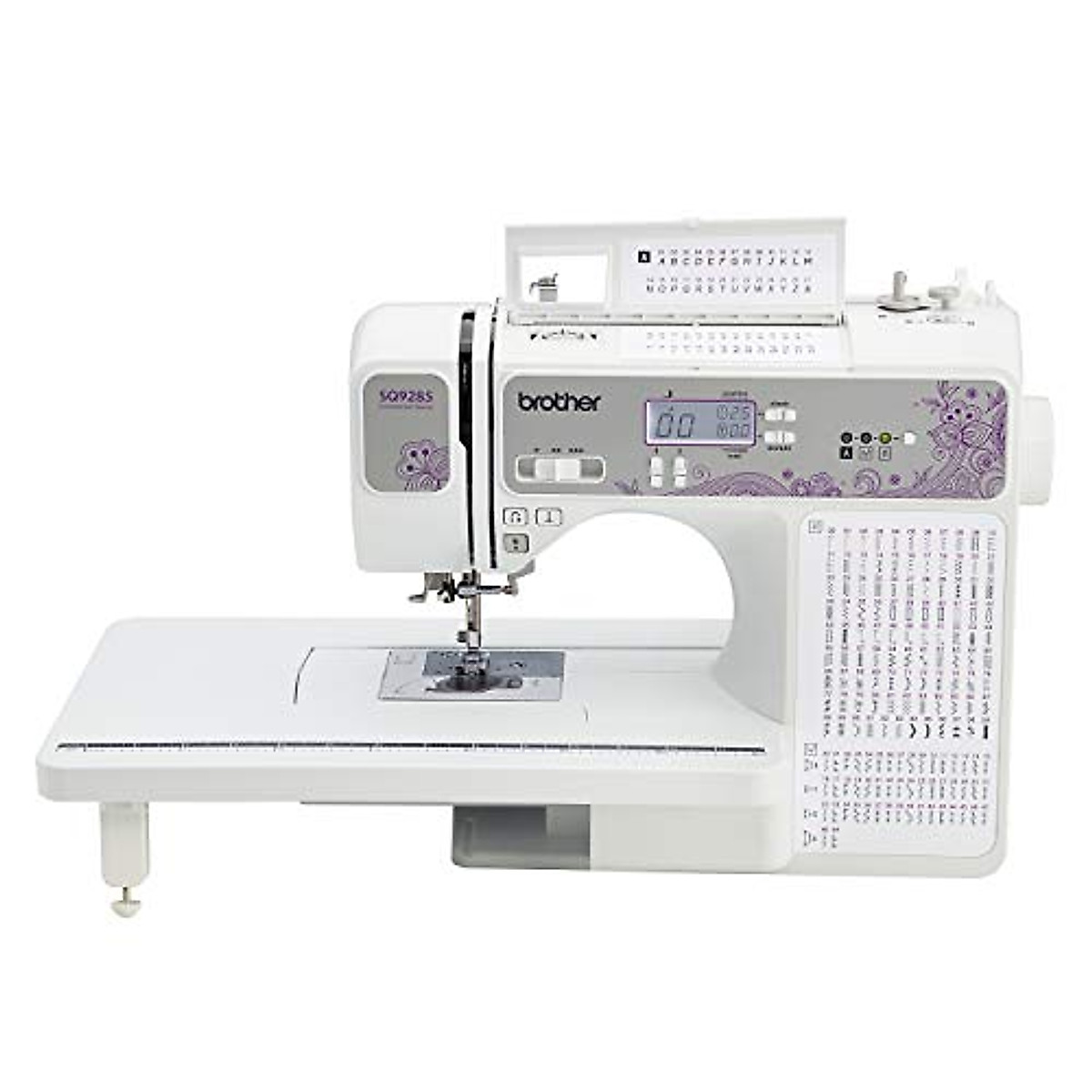 Brother 150-Stitch Computerized Sewing & Quilting Machine with Wide Table, White (RSQ9285)