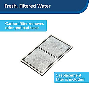 PetSafe Drinkwell Original Dog and Cat Water Fountain, Automatic Drinking Fountain for Pets, 50 oz.