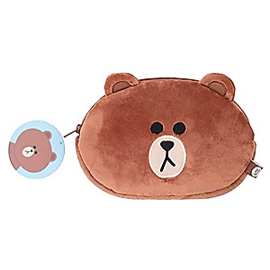 Line Friends Brown Pencil Case Plush