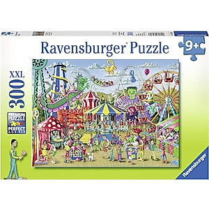 Ravensburger Fun at The Carnival - Engaging 300 Piece Jigsaw Puzzle for Kids | Unique Piece Design | Anti-Glare Surface | Perfect Skill-Building Game for Toddlers and Kids | Model Number: 13231