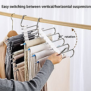 Non Slip Stainless Steel Multifunctional Pants Rack 1 Pack