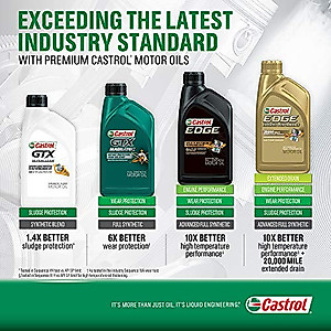 Castrol GTX MAGNATEC 5W-30 Full Synthetic Motor Oil - 5 Quart, (Pack of 3)