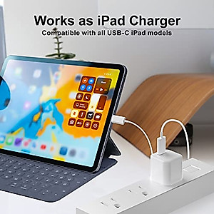 USB C Charger Block, Besgoods [3Pack] 5V 2.4A Phone Charger Power Adapter Mini Cube Wall Plug Compatible with iPhone 14 Pro Max 13 12 11 SE XR XS X 8 7 Plus, Pad, AirPods Pro - White