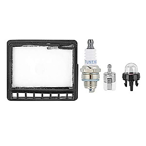 Chainsaw Air Filter Fuel Filter with Sparking Plug Primer Bulb for Echo CS-300 CS-301 CS-305 CS-306 CS-345 CS-3000 CS-3450 CS340 Chainsaw