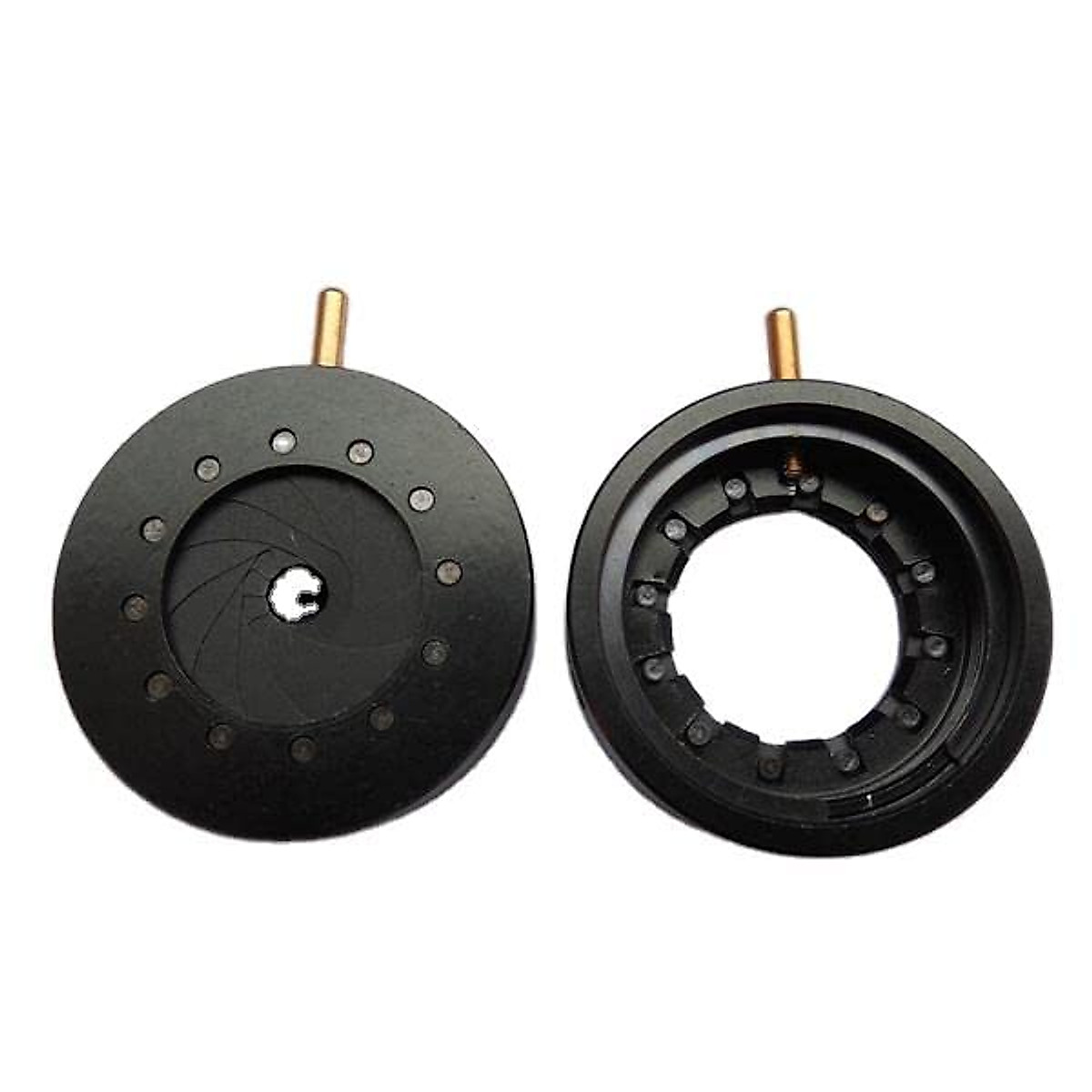 UIOYU Handheld Digital Microscope Accessories 0.5-15mm Adjustable Optical Mechanical Iris Aperture Diaphragm Condenser Camera Modules Medium Diameter Iris Microscope Accessories