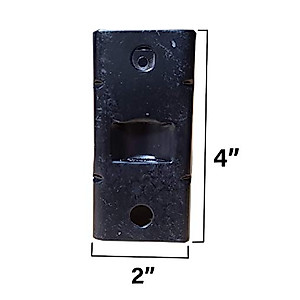 Class A Customs | Pair of Telescoping Trailer Swing Down Stabilizer Jacks (1000lb Capacity Each) 11.5"-18" | Includes 9" Long Bar/Crank