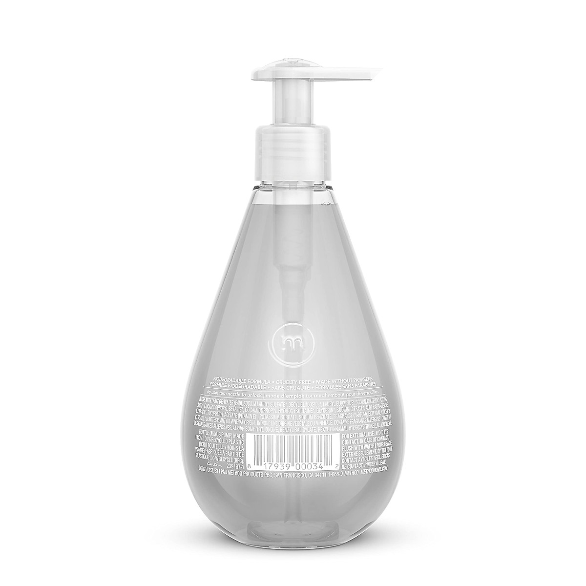 Method Gel Hand Soap, Sweet Water, Biodegradable Formula, 12 fl oz (Pack of 6)