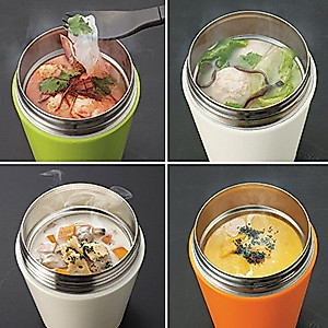 Tiger Stainless Steel Vacuum Insulated Soup Cup, 12-Ounce, Cauliflower White