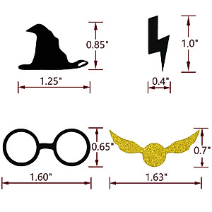 ATOPXiNG Wizard Party Confettin Glittering Wizard Table Confettin Baby Shower Birthday Table Confetti Decorations for Wizard Party Favors Decor(320-340pcs).